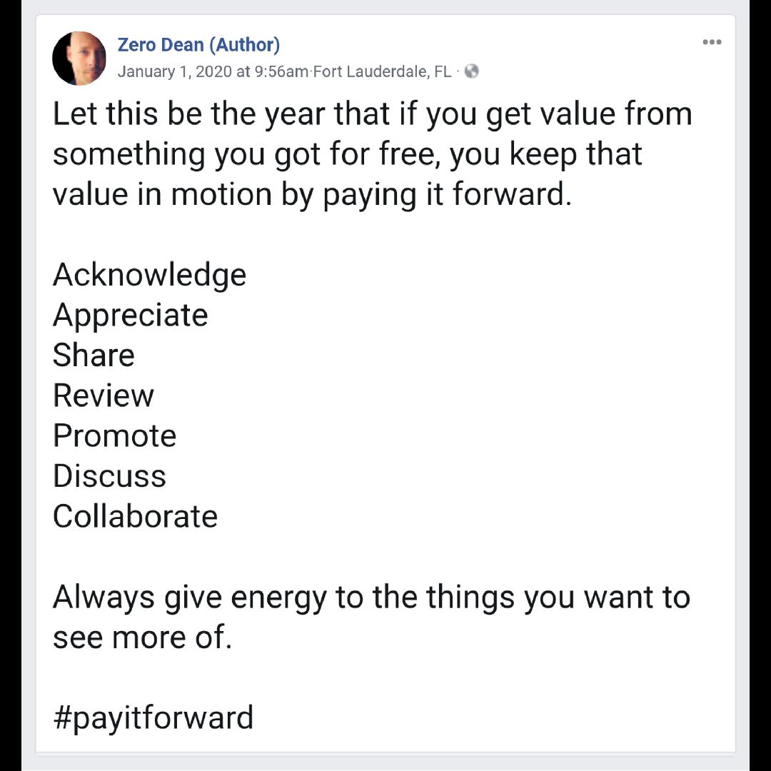 Keep value in motion - Zero Dean