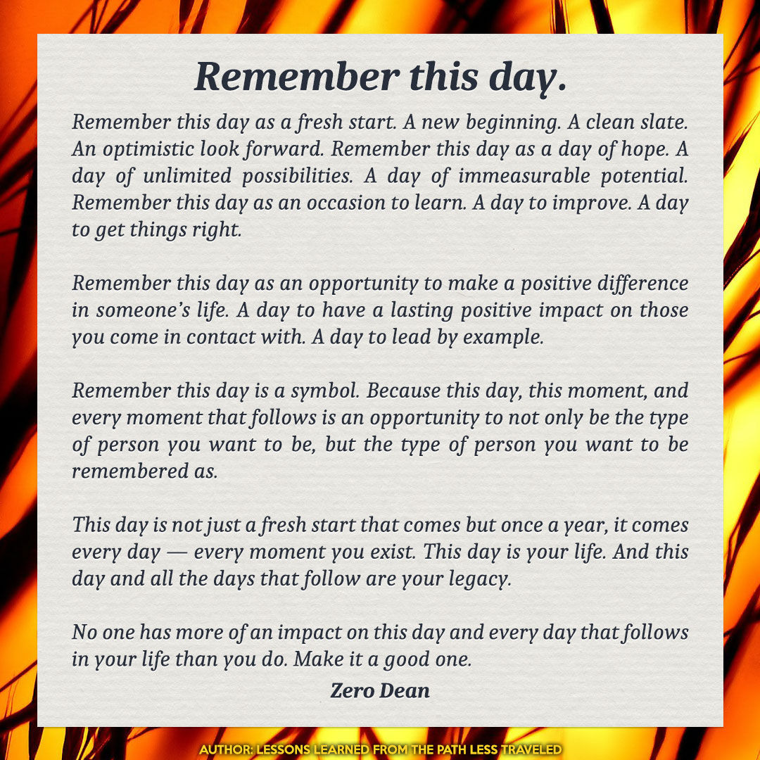 Remember this day - Zero Dean